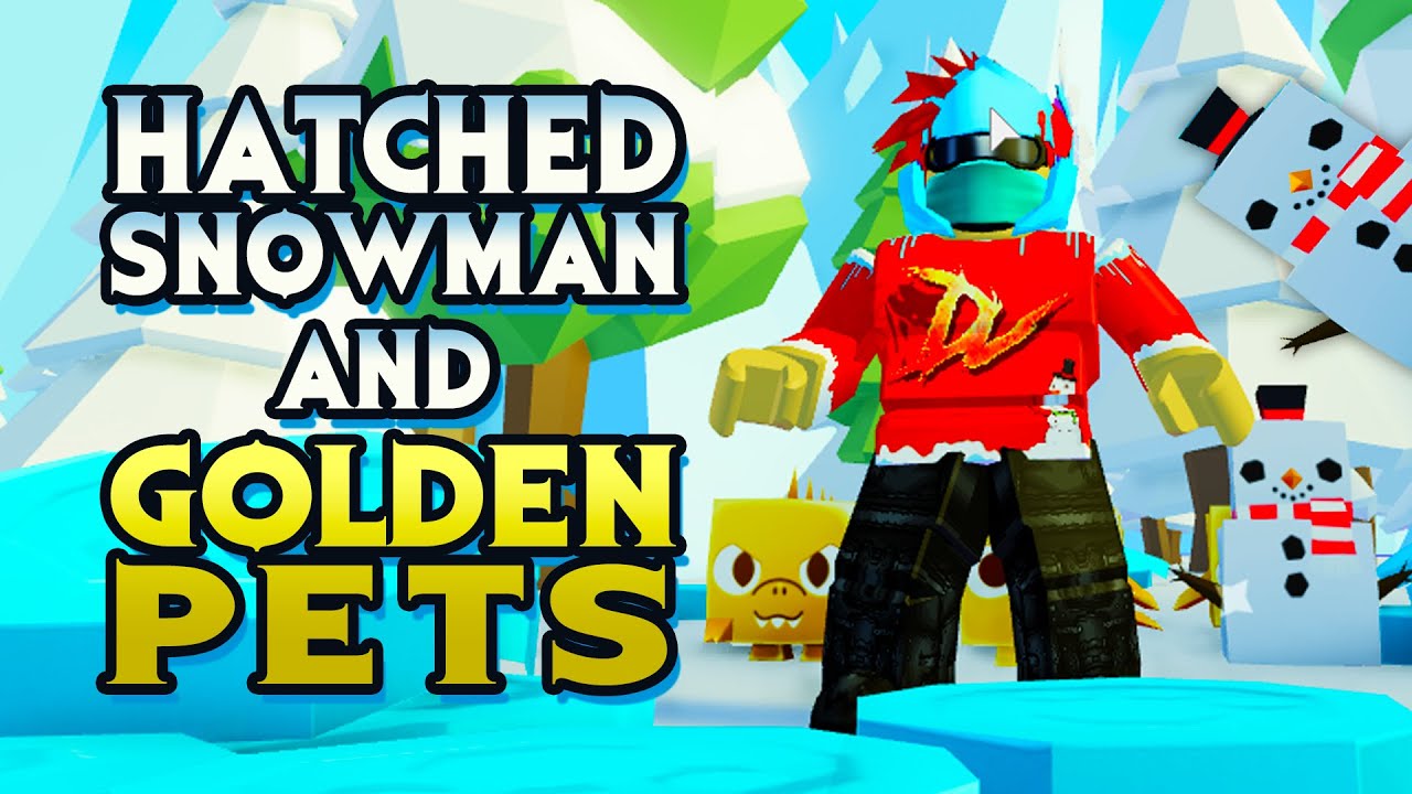 Hatched the rarest SNOWMAN pet in Pet Sim 2 - YouTube