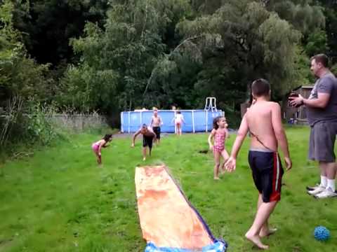 Chocolate slip n slide - YouTube