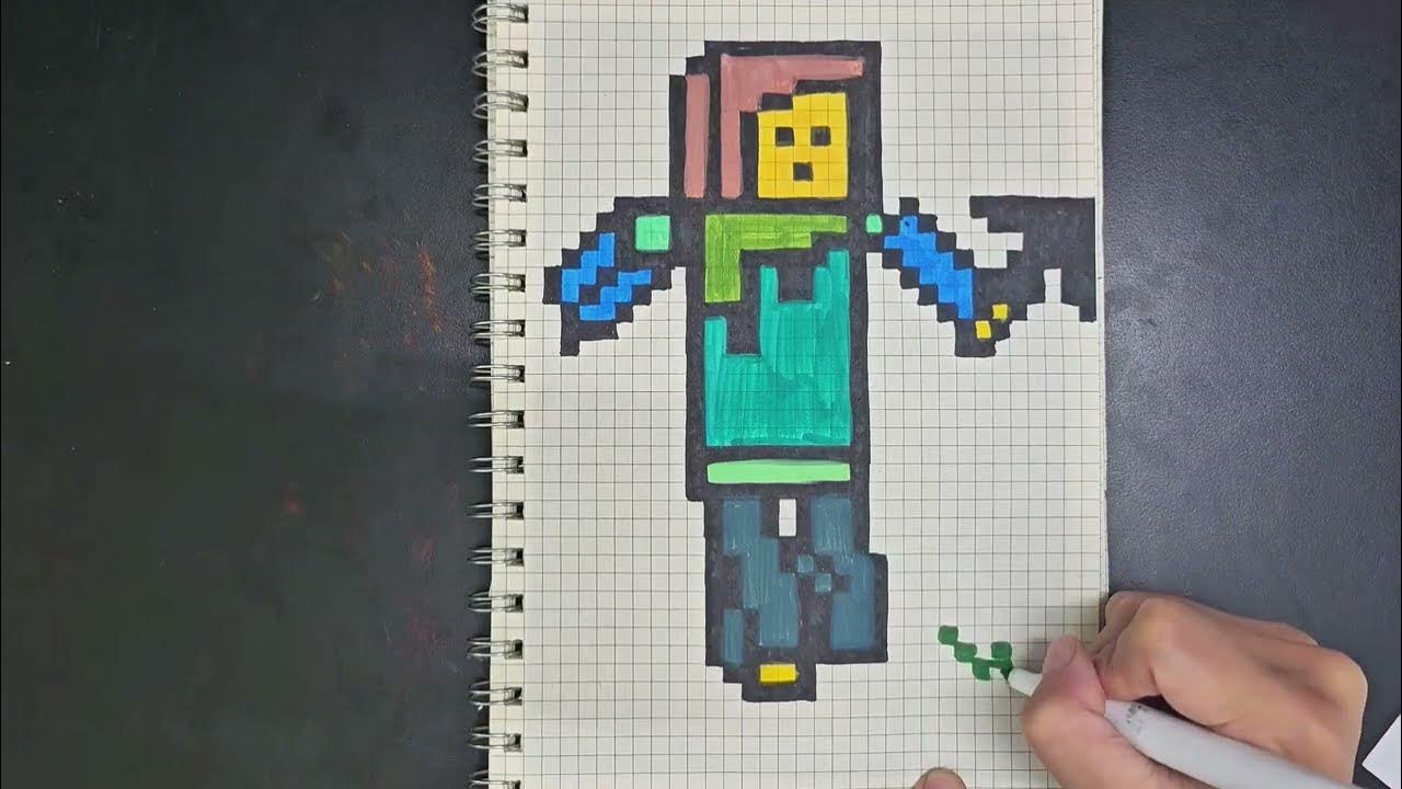 HOW TO DRAW MINECRAFT - YouTube