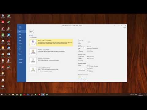 TUTORIAL UNTUK BUKA  CD RPP DI OFFICE 2016