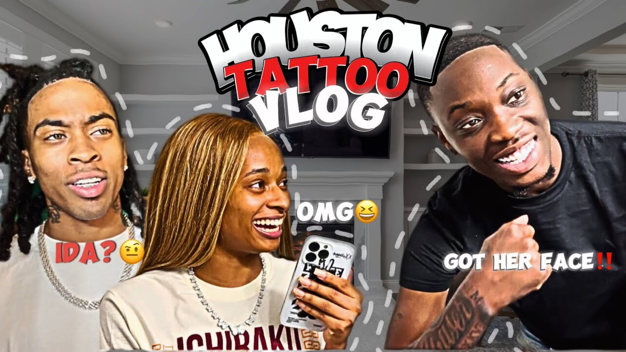 NIA GETS HER FIRST TATTOO !! |DEBO | CHRIS| TERRY| HOUSTON TATTOO VLOG ...