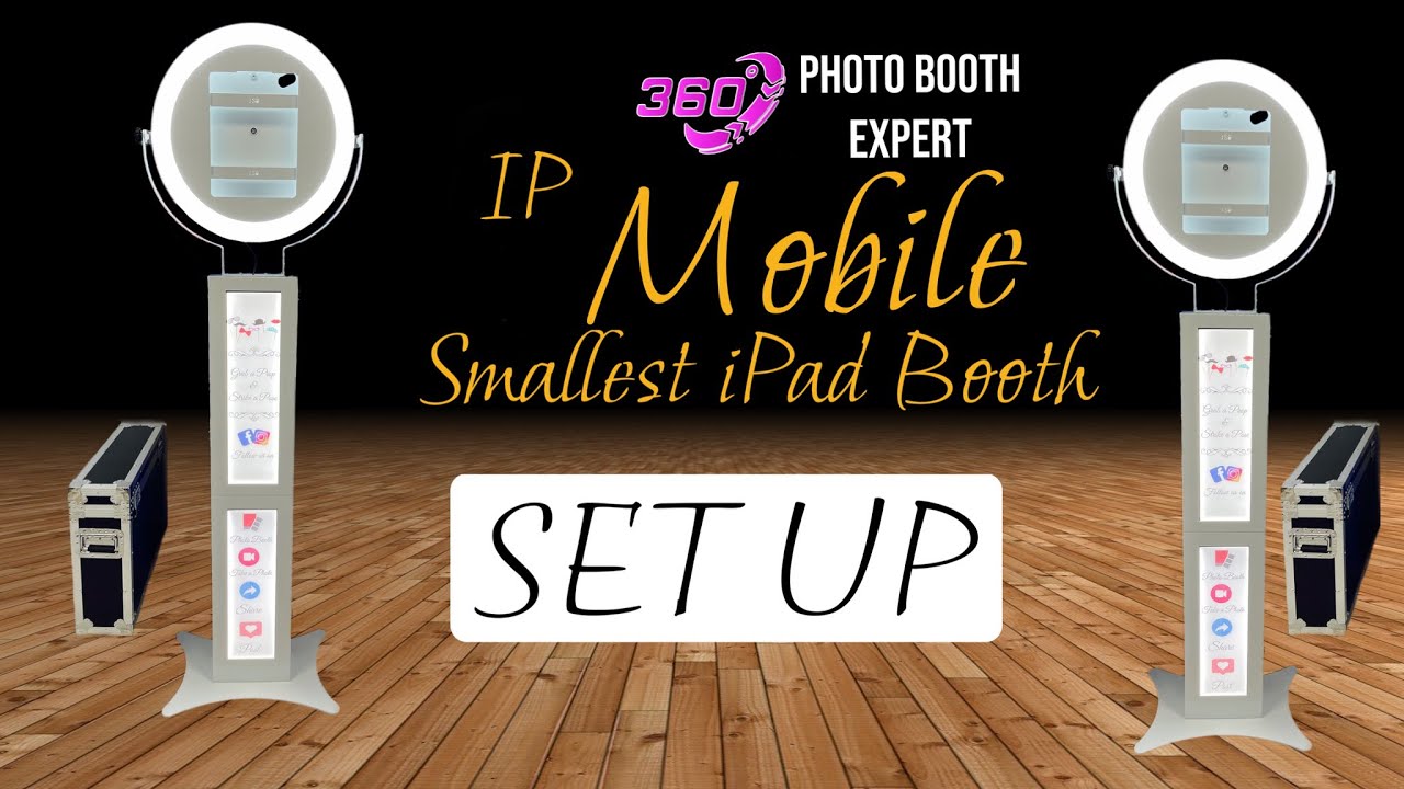 iP Mobile Photo Booth fits any iPad. Tiltable camera for weddings & glam Photo Booth sessions ...