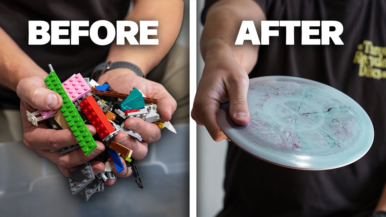 We Made a Disc Golf Disc with LEGO!!! - YouTube