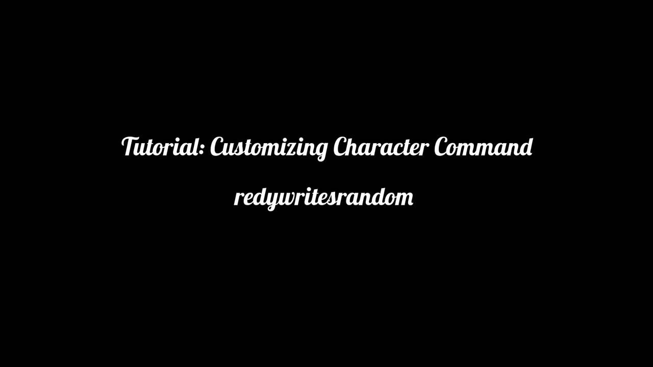 | Tutorial | Customizing Character Command | Episode Interactive ...