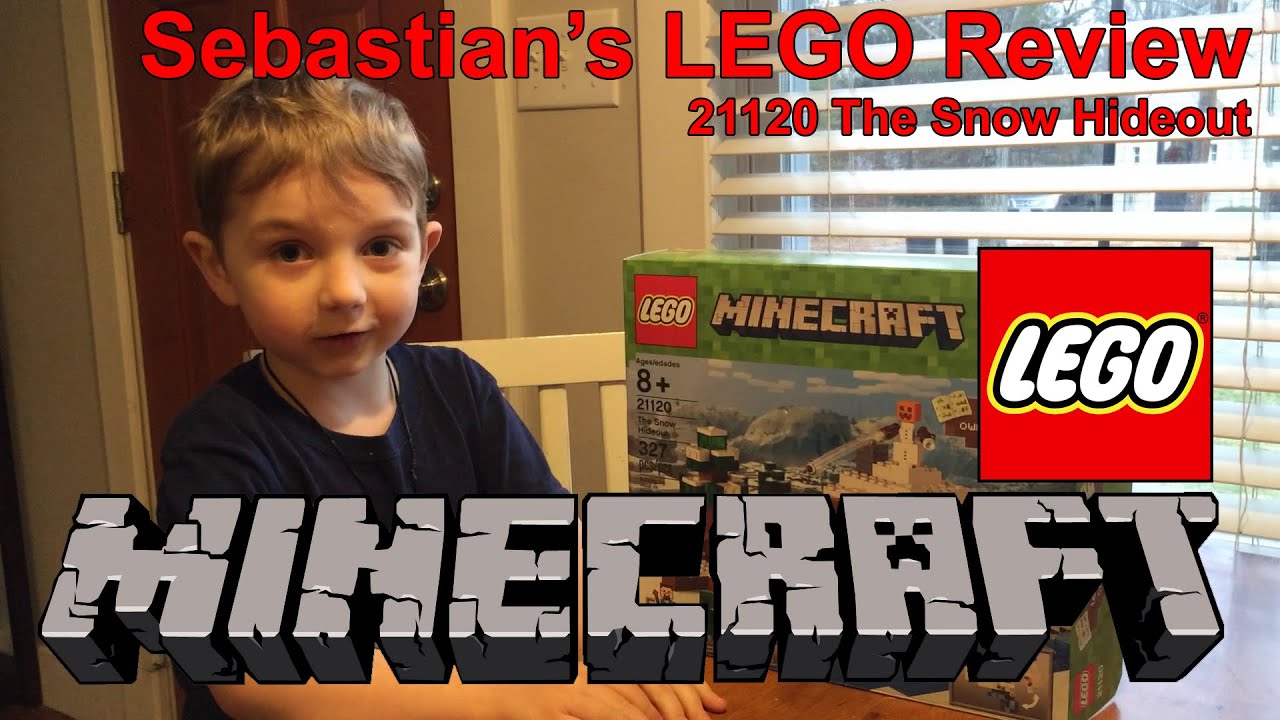 Lego Minecraft 21120 - The Snow Hideout - Toy Build Review - YouTube