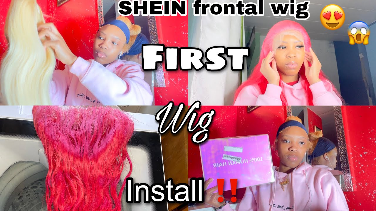 SHEIN Frontal Wig install $99 ! 20 inch /180 density 😍😍😍😱 - YouTube