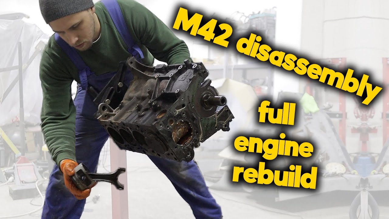 How to disassemble the M42B18 BMW engine - preparing the engine for my ...