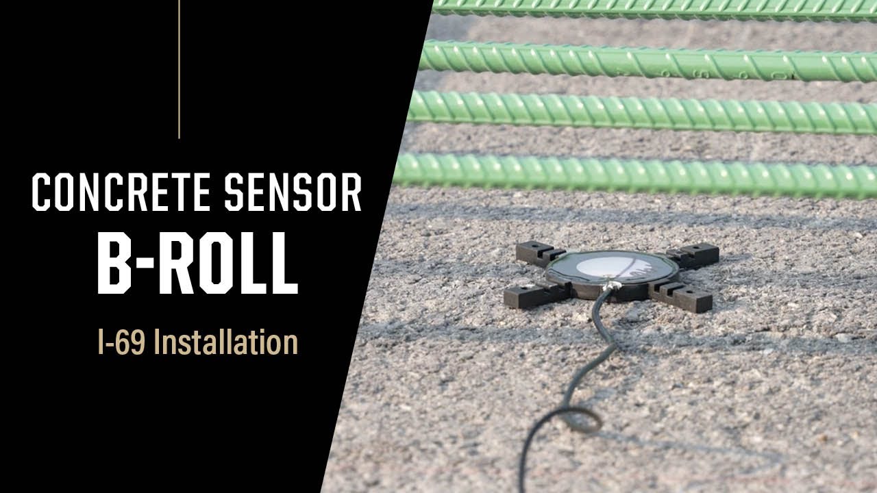 Smart Concrete Sensor Installation B-roll - YouTube
