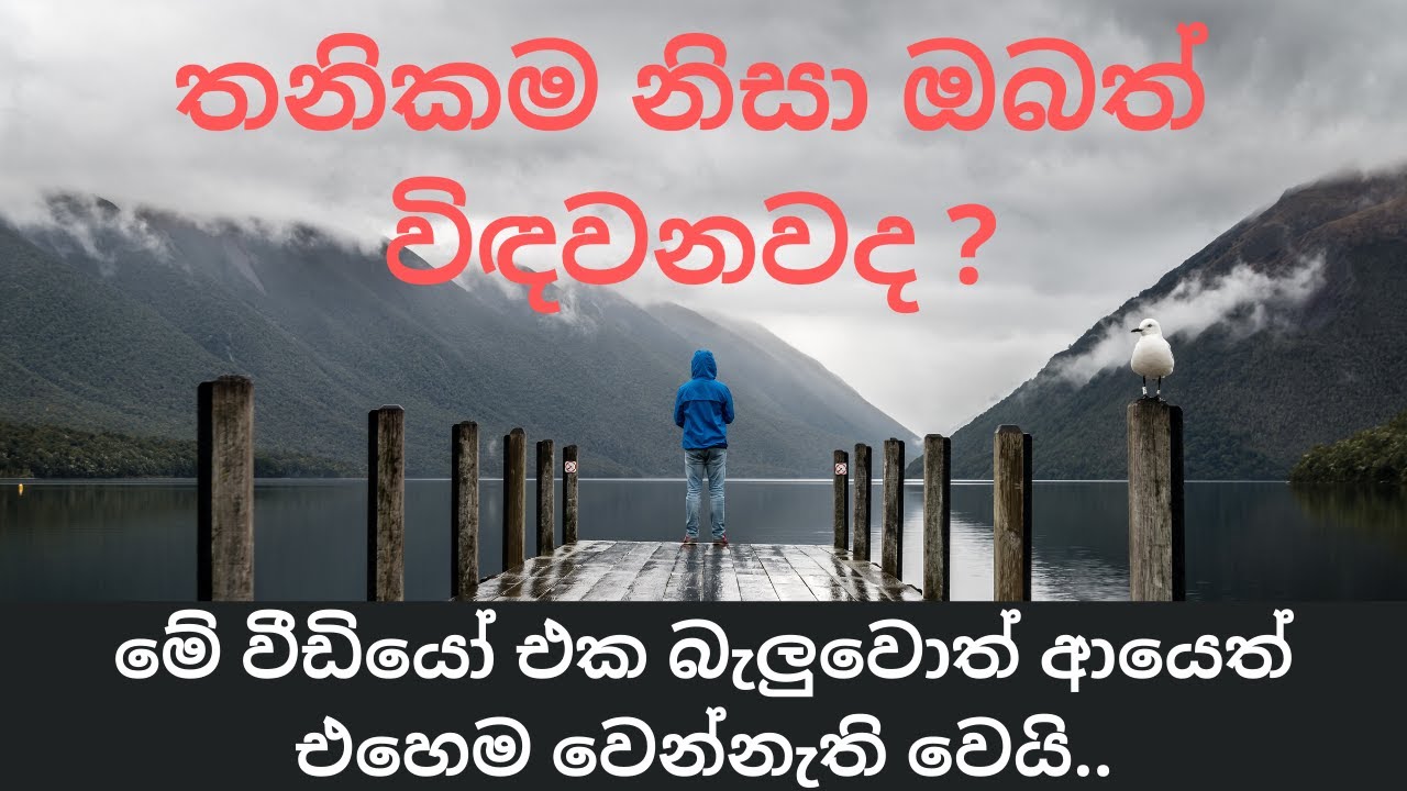 Sinhala motivational videos ( loneliness ) - තනිකමක් දැනෙන විට | How to ...
