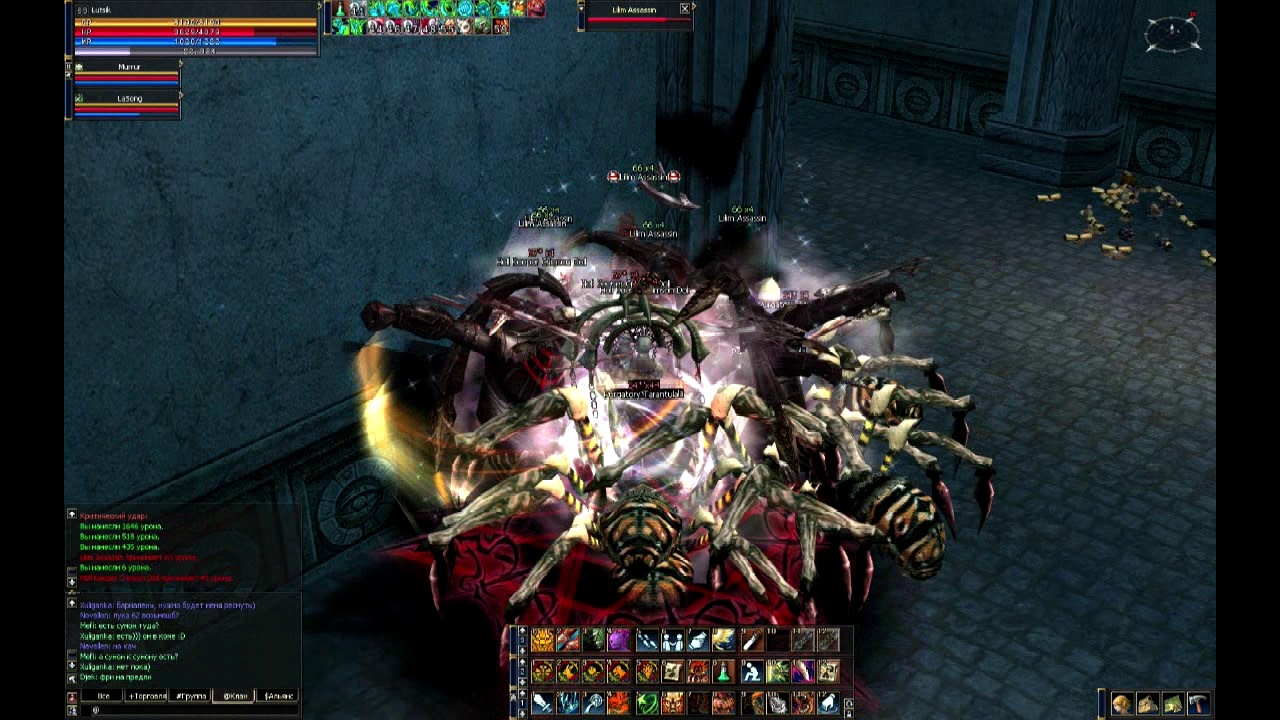 Орк на варлорде в катакомбах Orc on warlord in catacomb Lineage 2 - YouTube