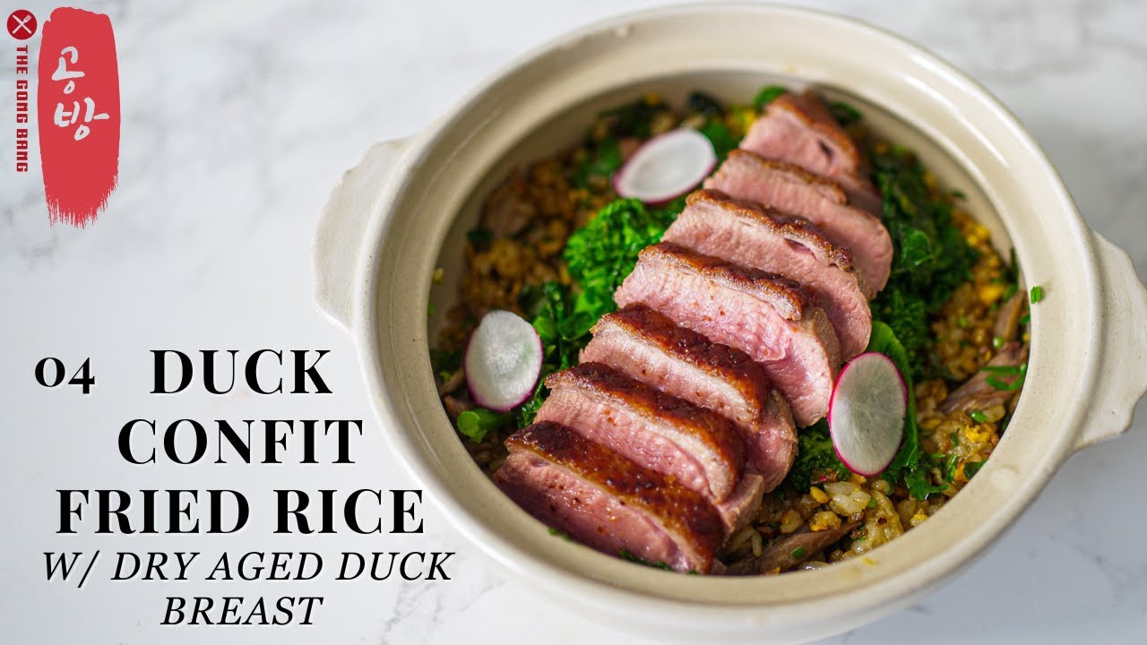 Duck Duo: Duck Fried Rice, Dry Aged Duck Breast | Duck Confit Fried ...