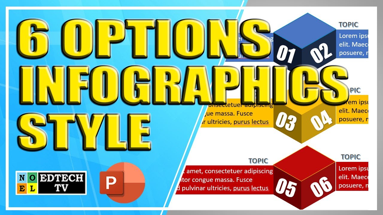 HOW TO CREATE A 6 OPTIONS INFOGRAPHIC STYLE SLIDE PRESENTATION - YouTube