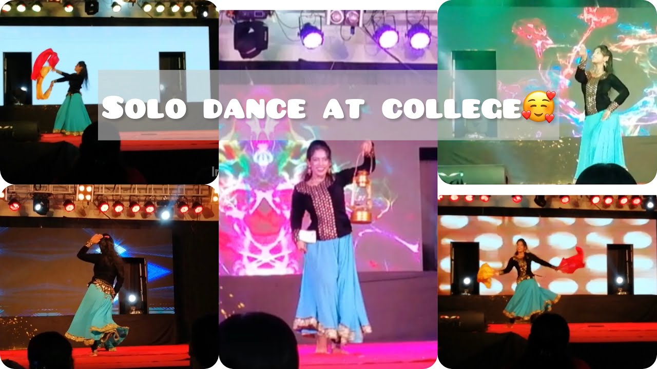 college arts day dance back in 2019😍 |solo dance performance |arts day 🌼 ️ at kmct - YouTube