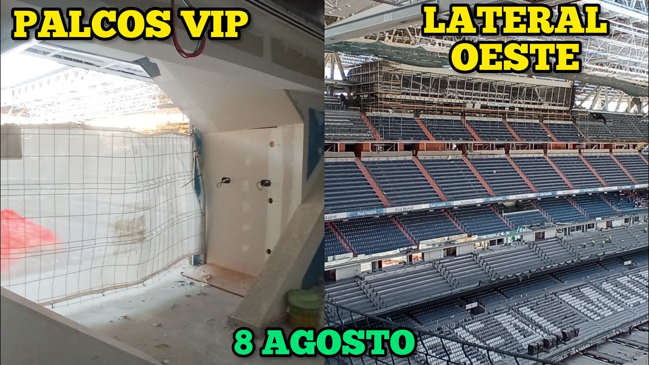 💥 PALCOS VIP 3 ANFITEATRO y LATERAL OESTE ⚠️ OBRAS del SANTIAGO ...
