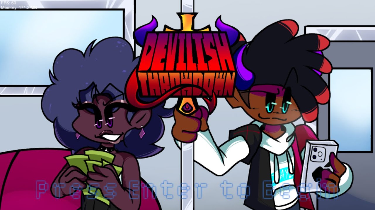 FNF:-) DEVILISH THROWDOWN V1.5 - YouTube