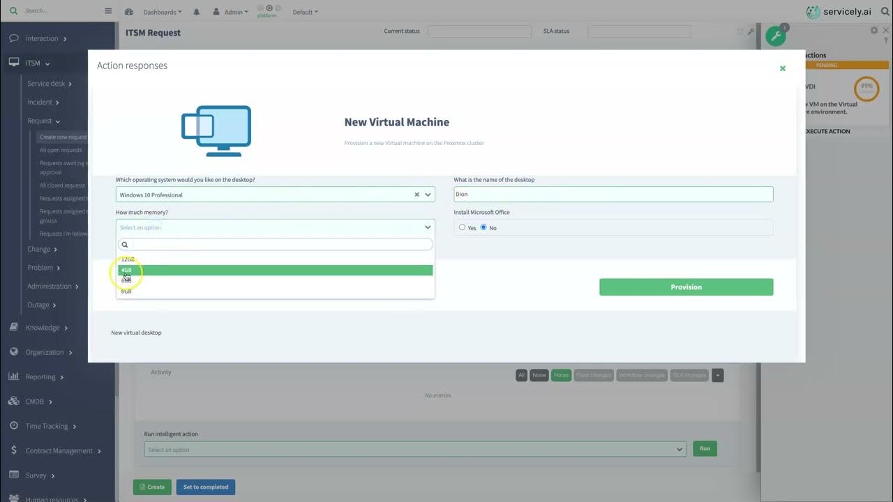 Automated Virtual Desktop provisioning with Servicely's intelligent ...