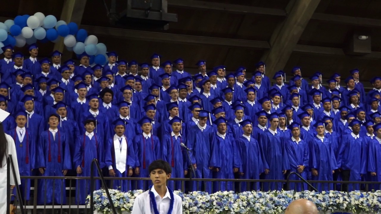 Waiakea High Commencement Oli Mahalo 2017 - YouTube