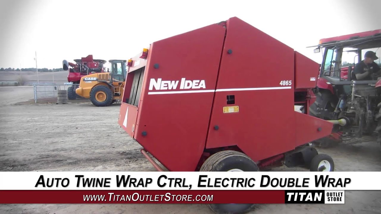 New Idea 4865-5X6 Bales, Net Wrap, Softcore, 540 pto Baler-Round Sold ...