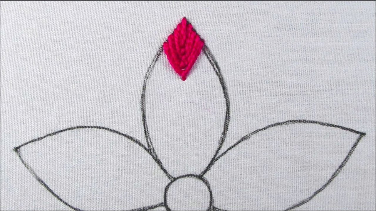 Creative Hand Embroidery Fantastic Flower Design Elegant Flower ...