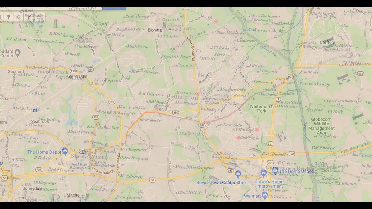1861 Map Transformation of Bowie, Maryland Area - YouTube
