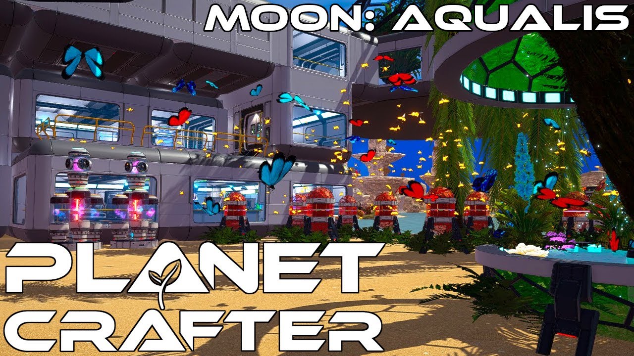 BEES, TREES, ROCKETS and more! | Planet Crafter Episode 34 Moon Aqualis - YouTube