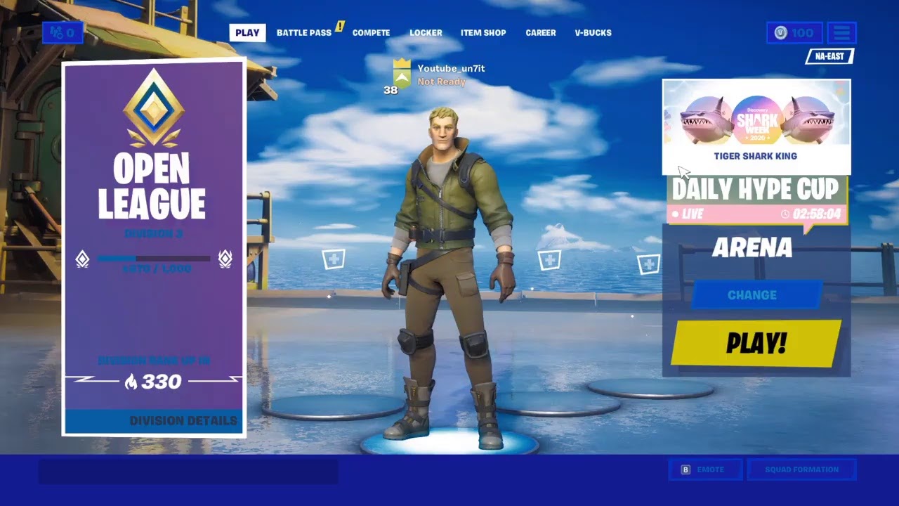 Fortnite live stream arena go to champions - YouTube