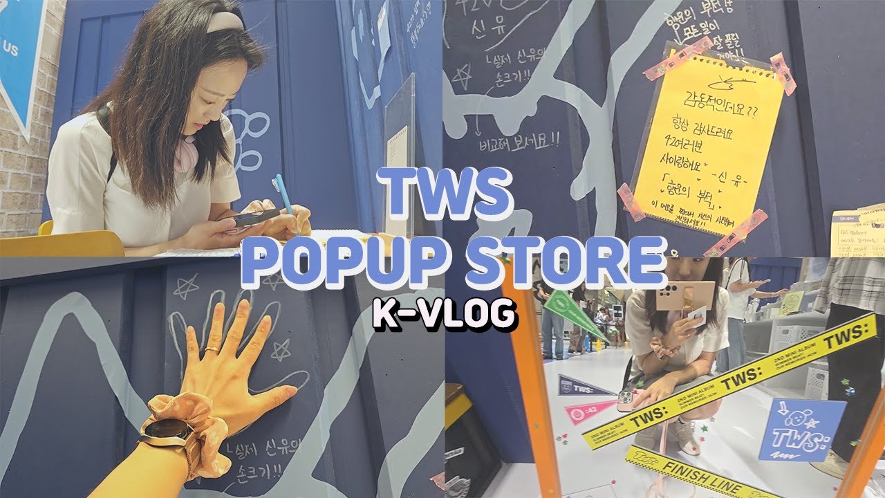 TWS Popup Store at TheHyundai | Kpop Vlog - YouTube