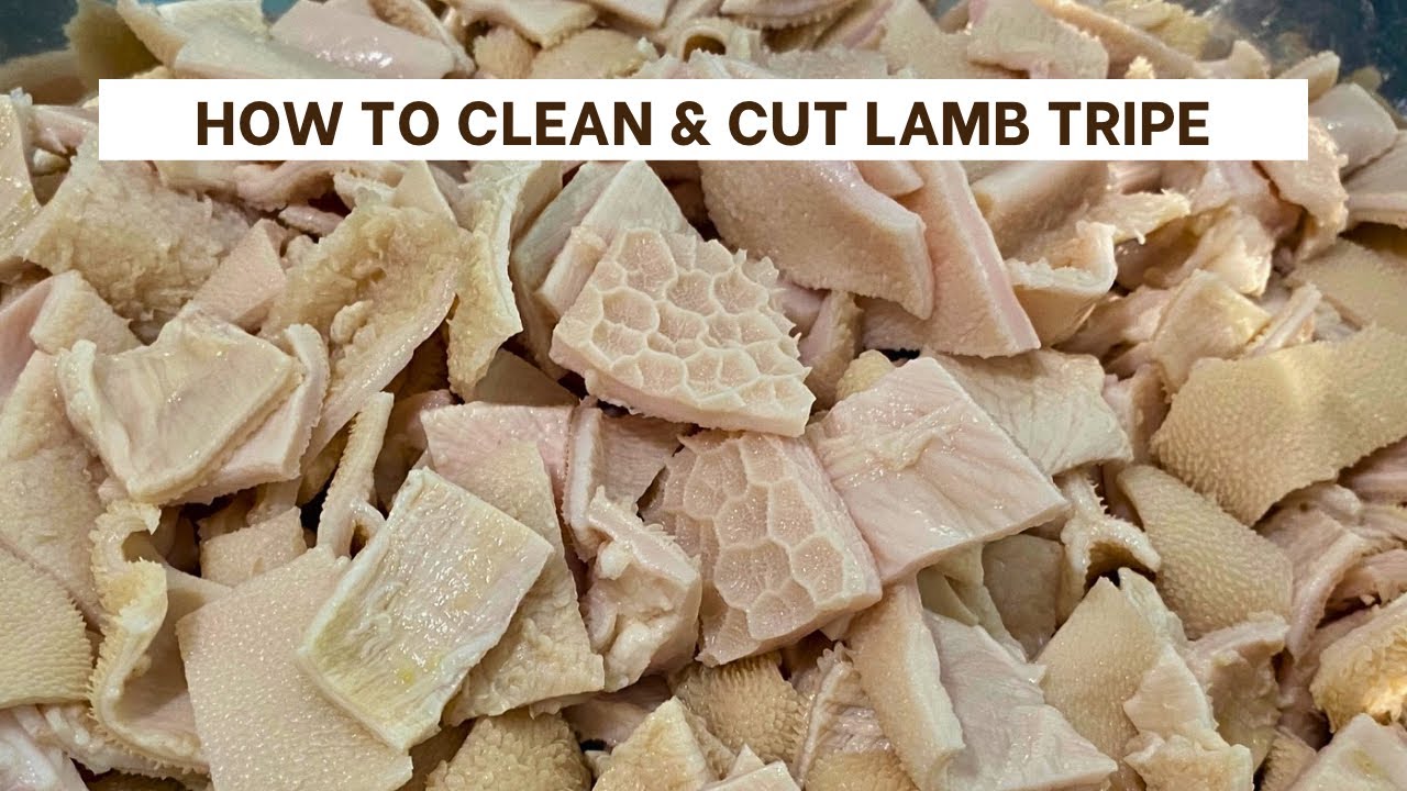 How to Clean & Cut Kamunia (Lamb Tripe) - YouTube