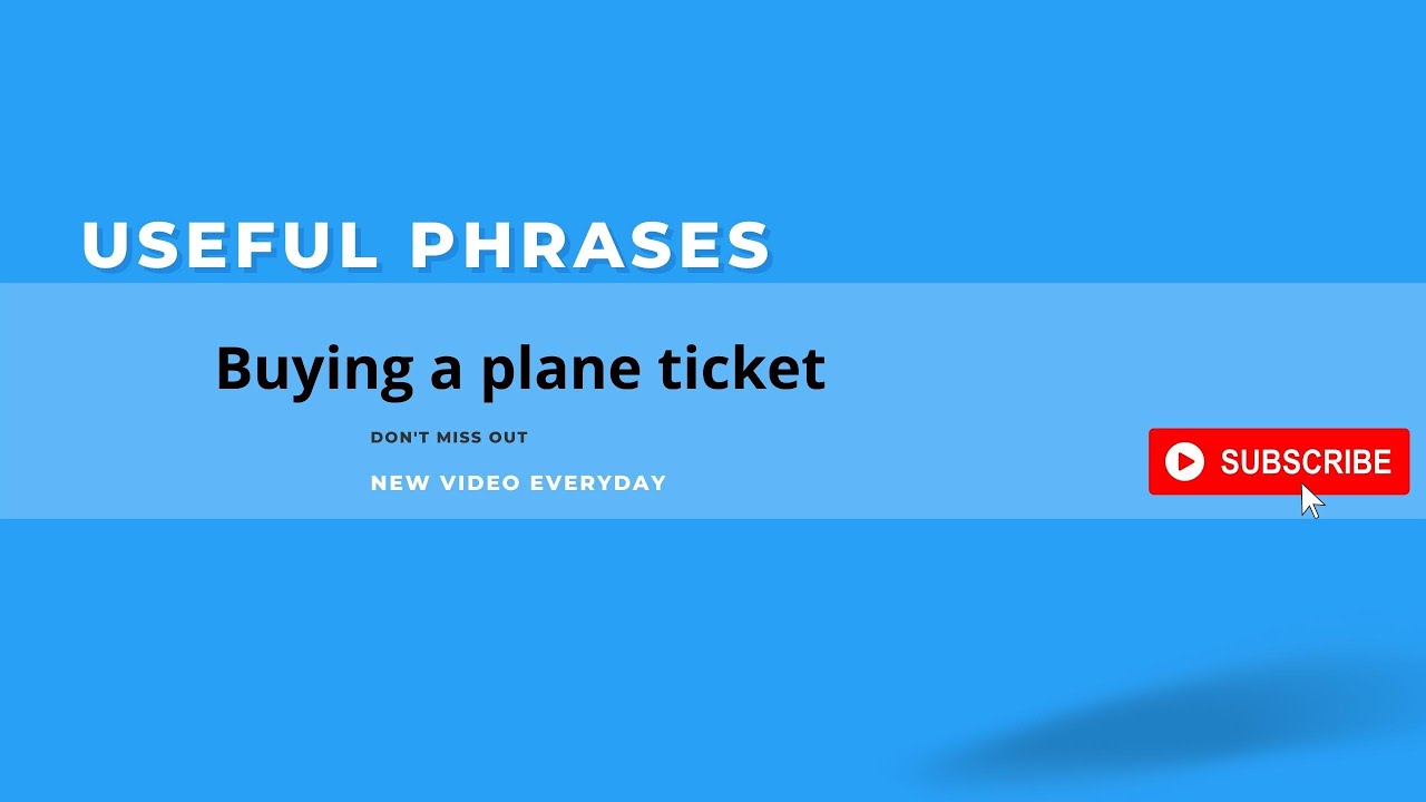 Useful Phrases- Buying a Plane Ticket in Mandarin Chinese - YouTube