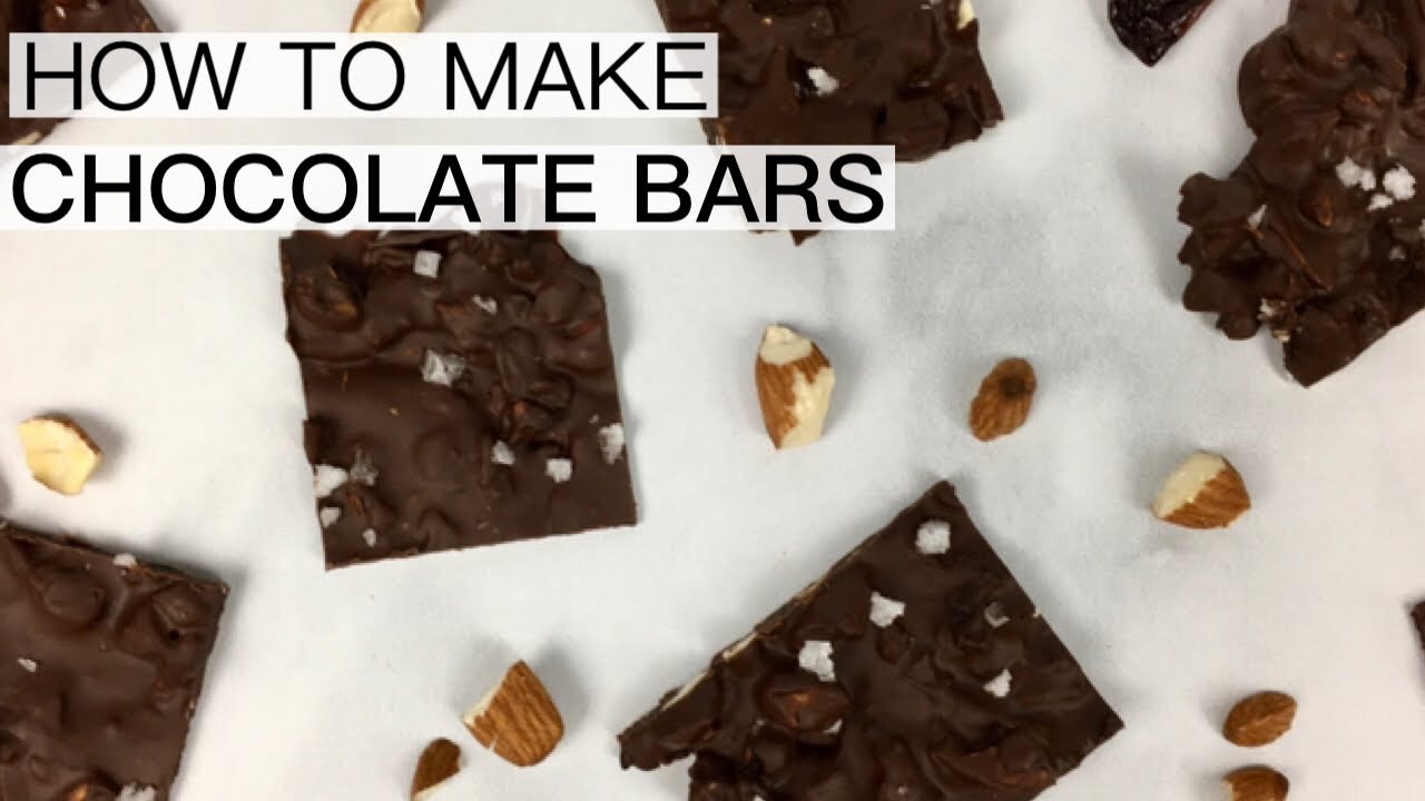 DIY CHOCOLATE BAR RECIPE - YouTube
