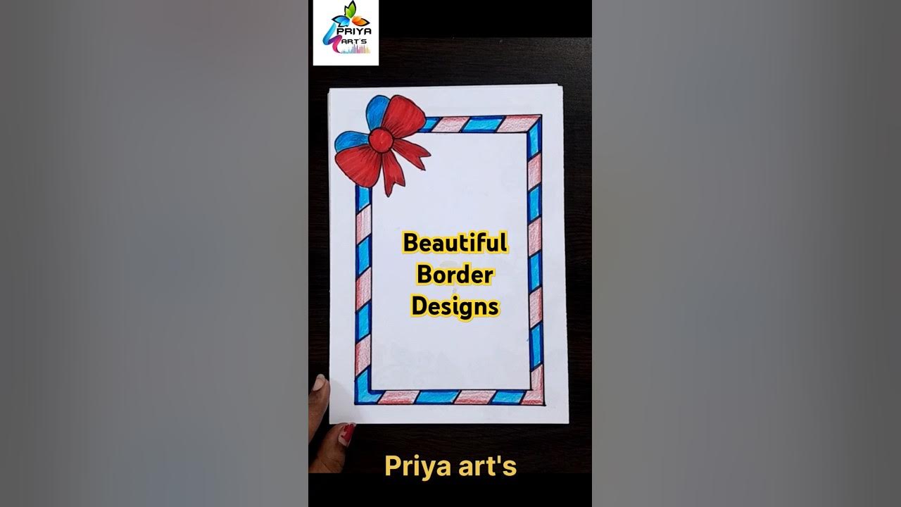 "Easy & Cute Border Designs for Your Project Work!" | "Top 10 Border ...