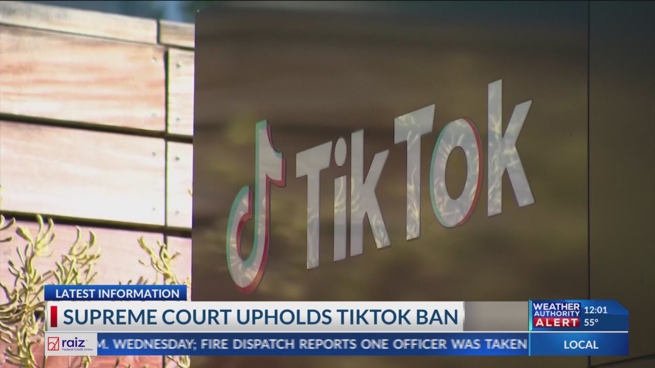 Supreme Court upholds TikTok ban - YouTube