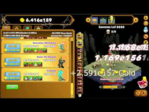 Clicker Heroes level 2250 Boss and ascension - YouTube