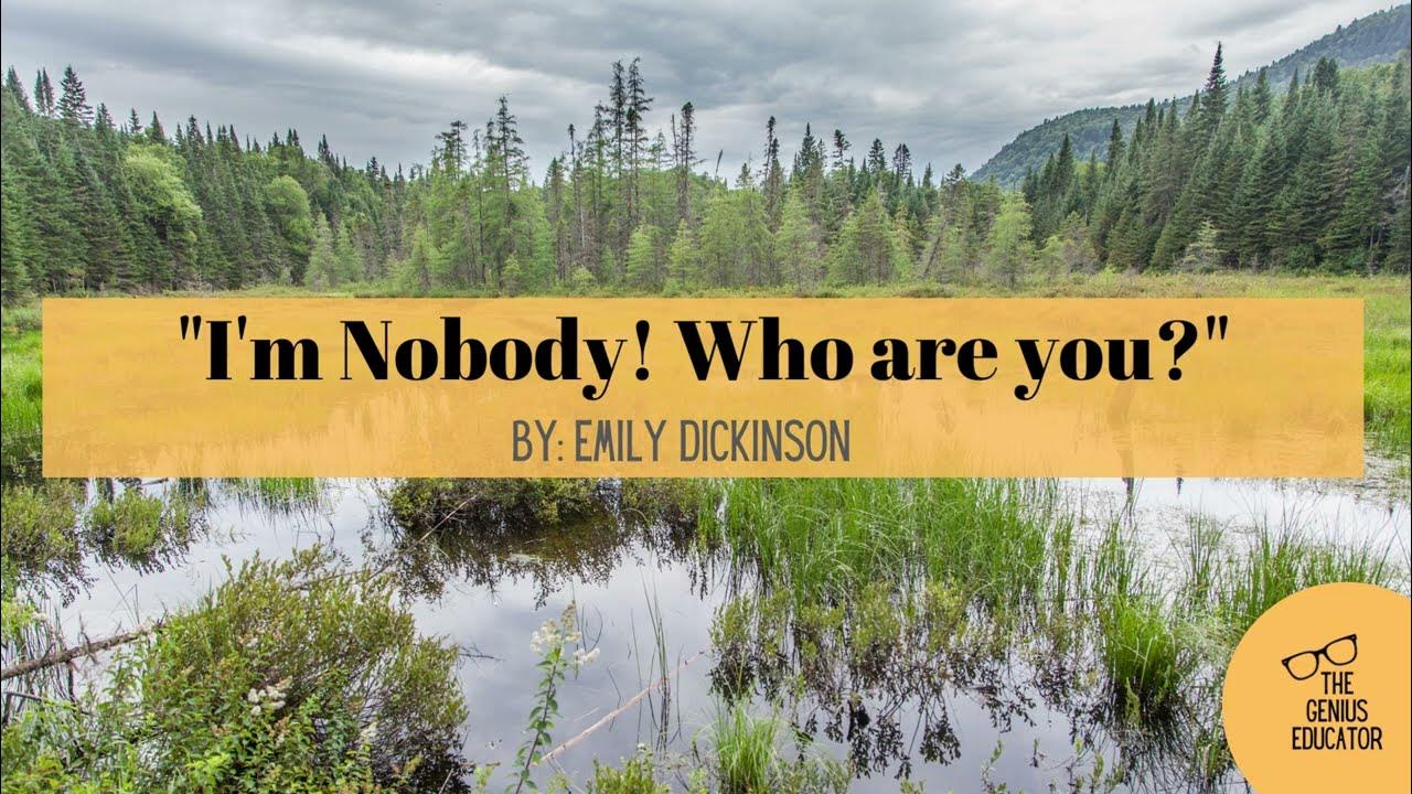 I'm Nobody! Who Are You? | Emily Dickinson | Poetry Reading | Line=By ...