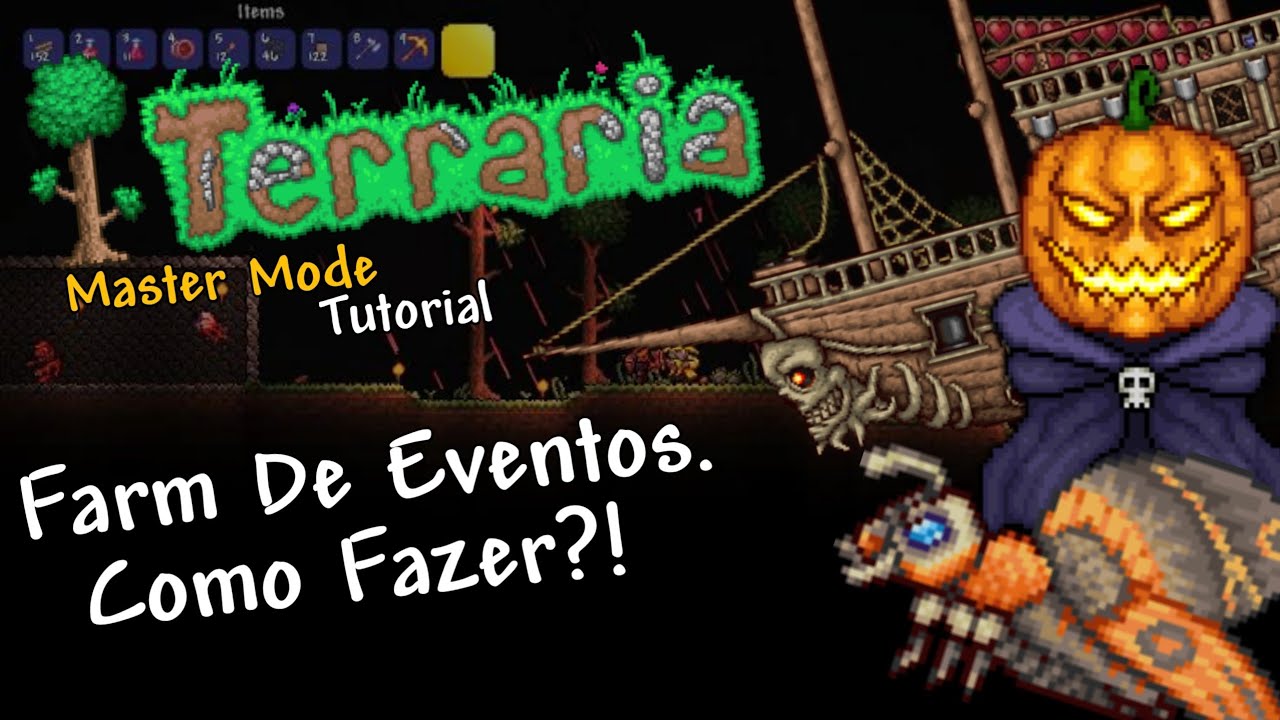Como Fazer uma Farm de eventos?! - Terraria MasterMode Tutorial Mobile - YouTube