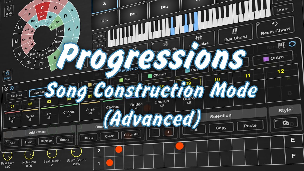 Progressions for iOS - Advanced Song Construction Mode - YouTube