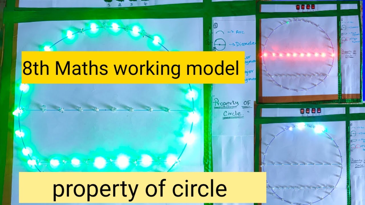 Property of circle working model #maths - YouTube