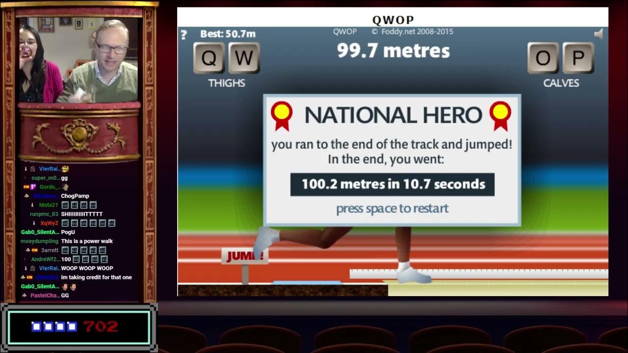 2019-12-18 - QWOP 100m in 10.7 "seconds" - YouTube