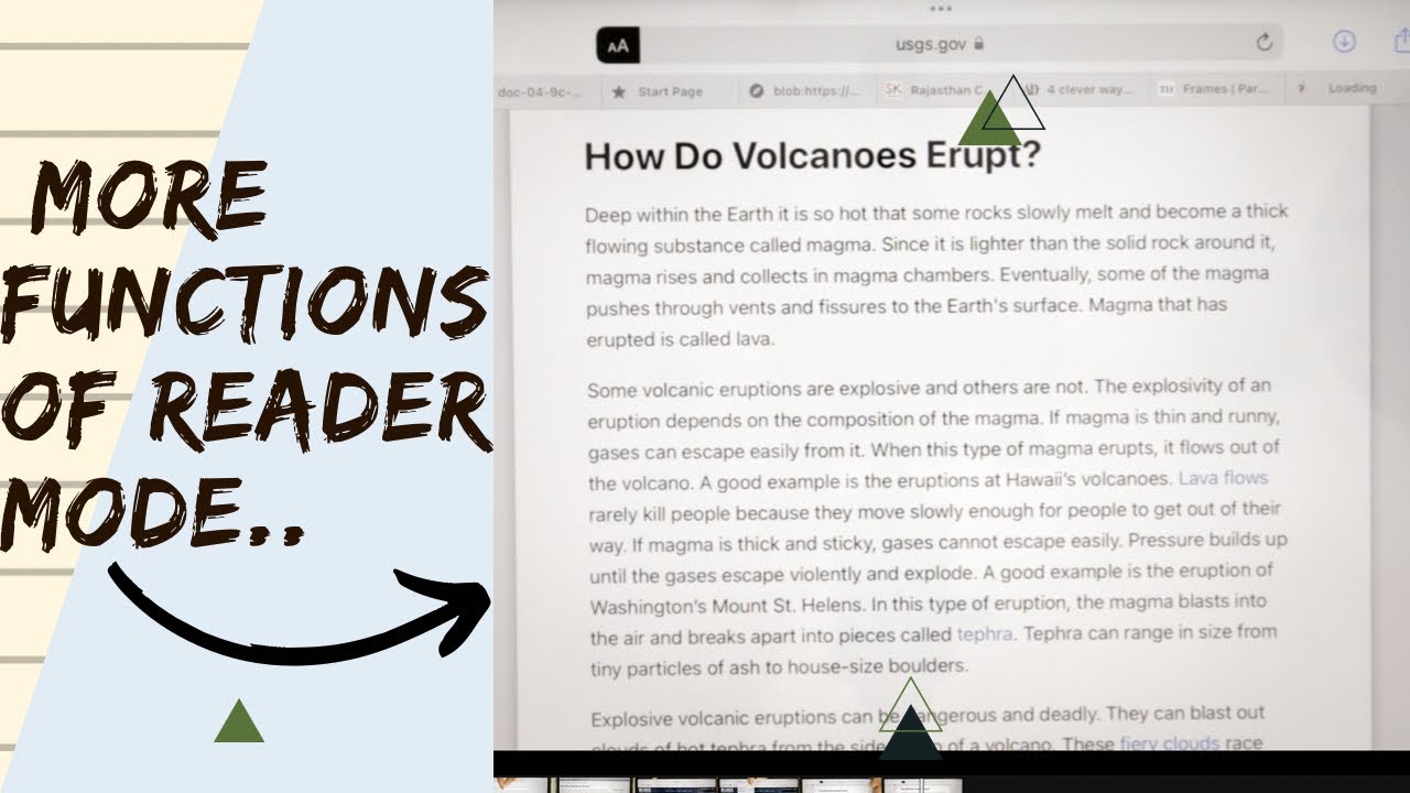 More Functions of Reader Mode In iPad 🖥📖 - YouTube