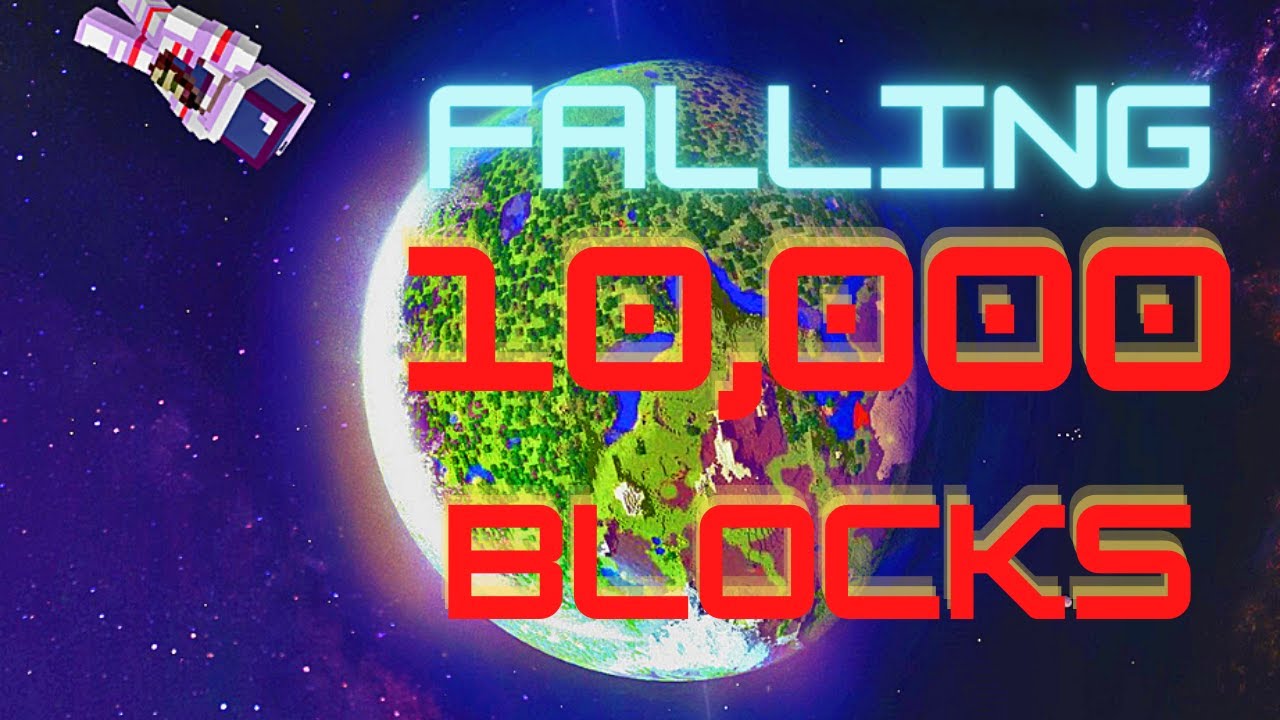 Falling 10,000 Blocks In Minecraft - YouTube