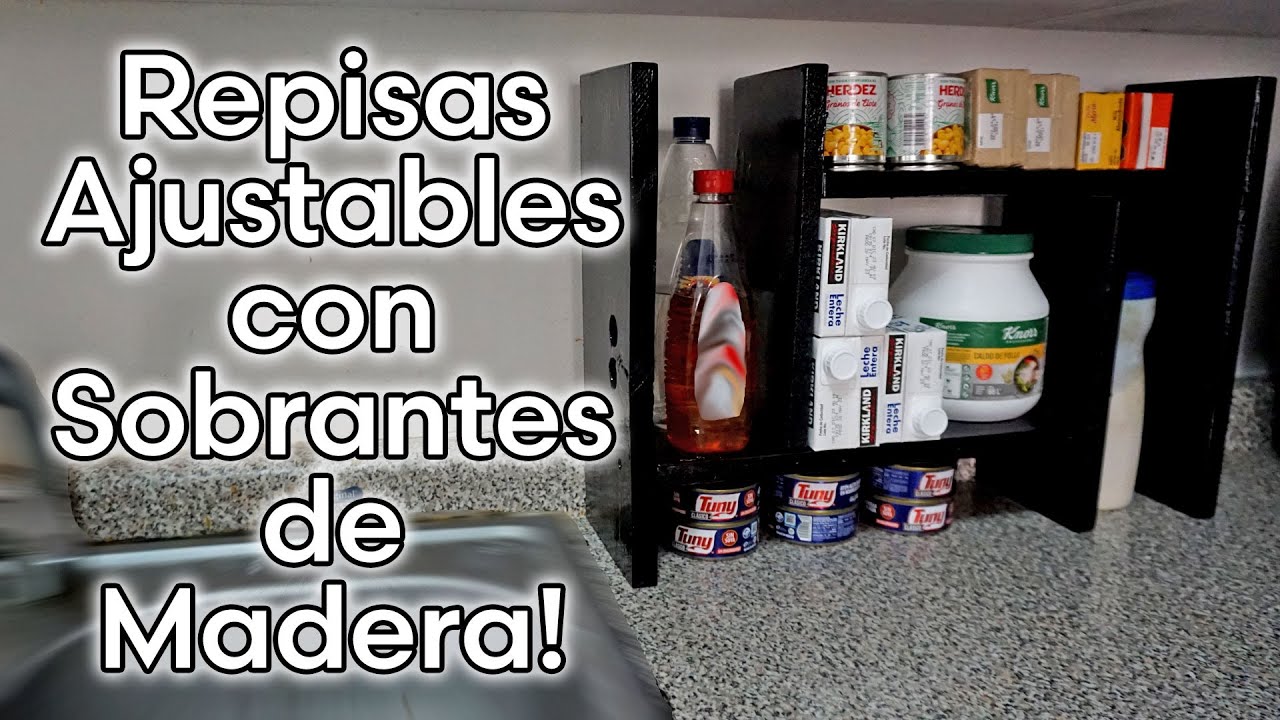 Como Hacer unas INCREÍBLES REPISAS AJUSTABLES Reutilizando Madera - YouTube