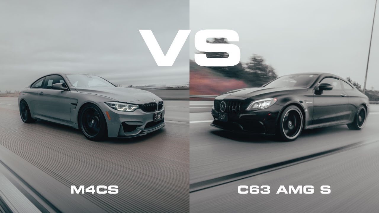 DRIVING THE BMW M4 CS VS THE MERCEDES C63 S AMG | WHICH SPORTS COUPE IS ...
