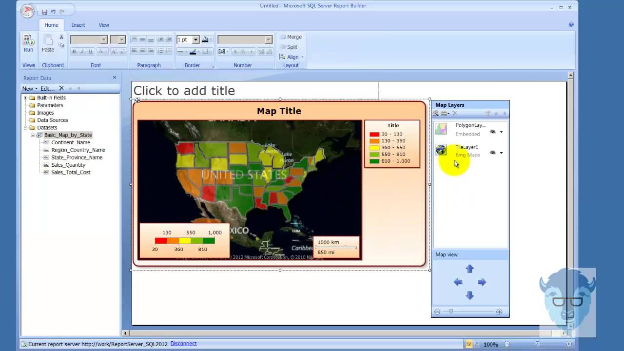 55005 5 Report Builder Basic Maps - YouTube