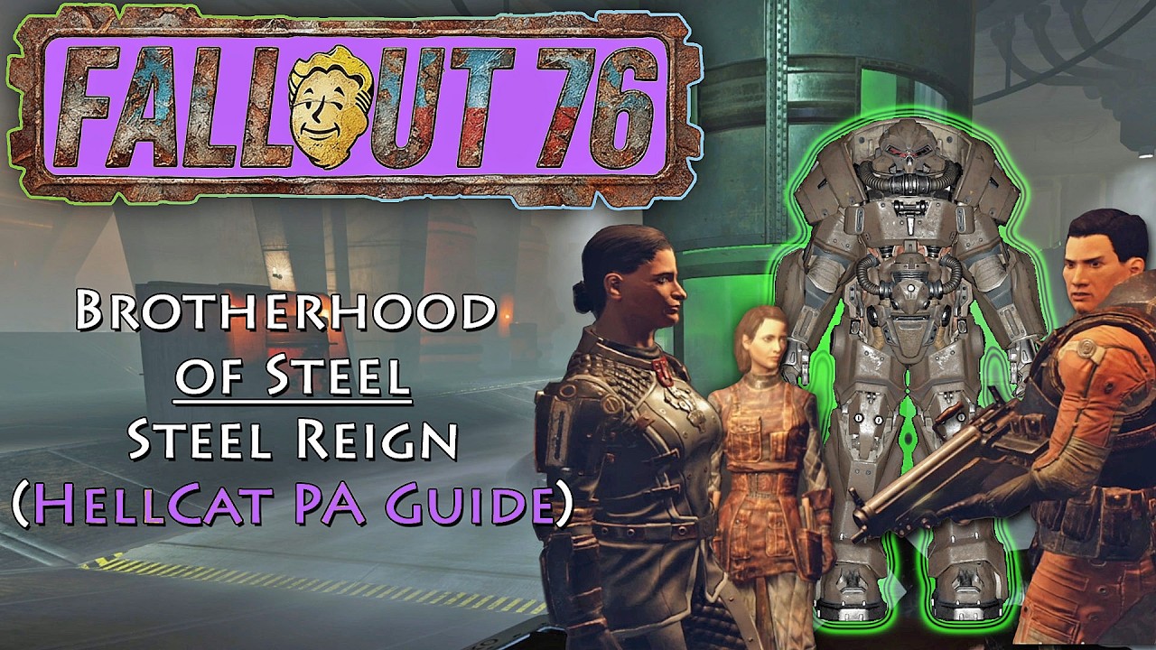 Fallout 76 - Hellcat PA Best Defense TANK (Quest to BOS Steel Reign ...