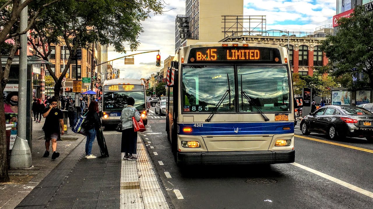 NYC MTA: Next Gen (Bx15) and LFSA (M101-LTD) @ 125 Street and Malcom X ...