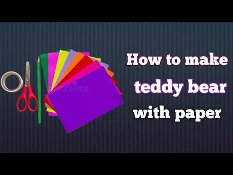 Paper craft ️how to make a teddy bear from paper||teddy day special # ...