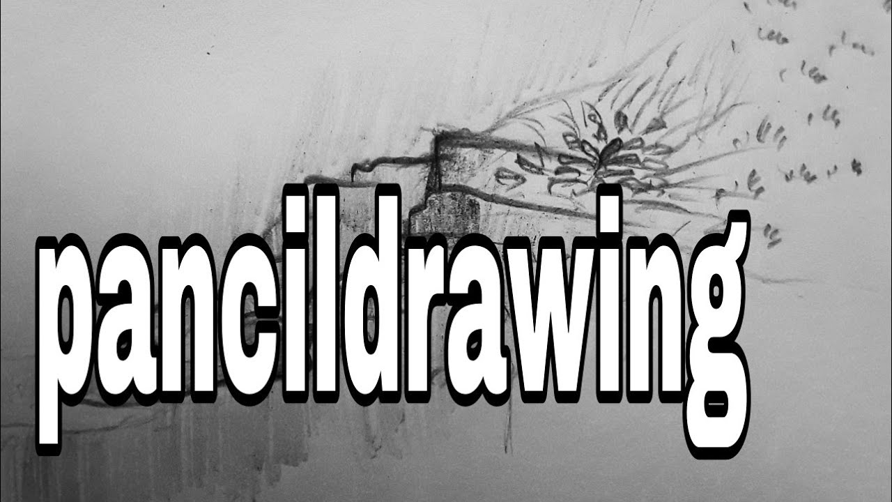 pancil drawing| A simple design of a hill or a mountain - YouTube