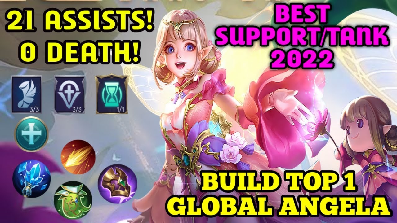 ANGELA TANK BUILD|21 Assists WITHOUT Death!| BUILD TOP 1 GLOBAL ANGELA ...