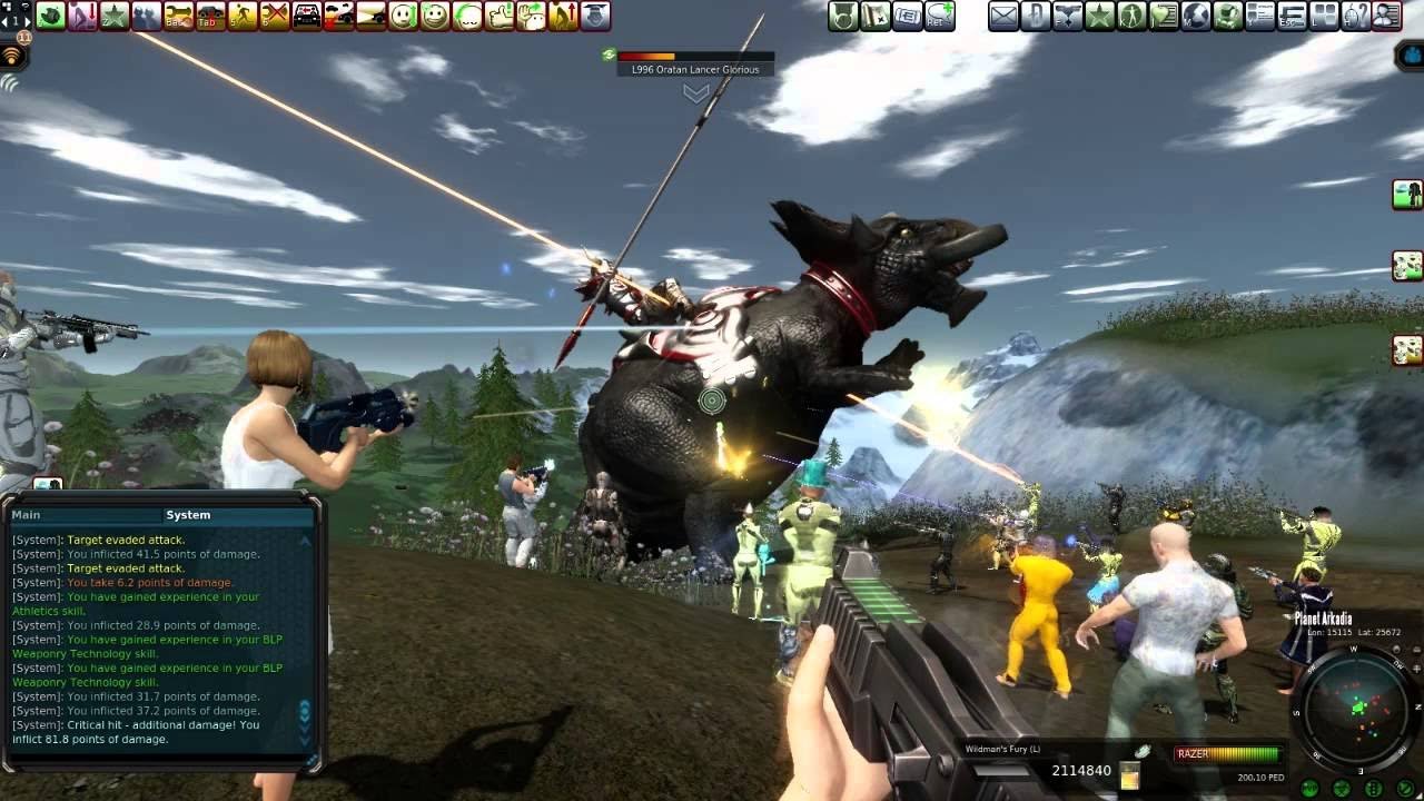 Entropia Universe .Arkadia,again crazy, fun Oratan event - YouTube