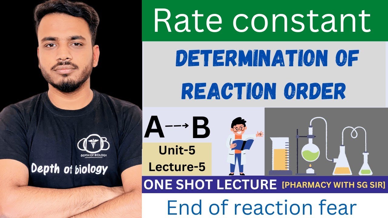 Rate constant | Rate constant physical pharmaceutics | determination of ...